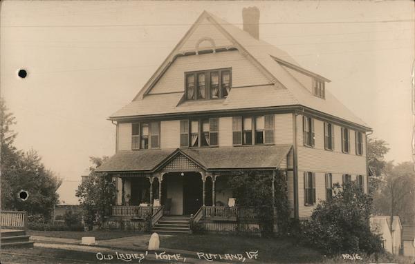 Old Ladies' Home Rutland, VT Postcard