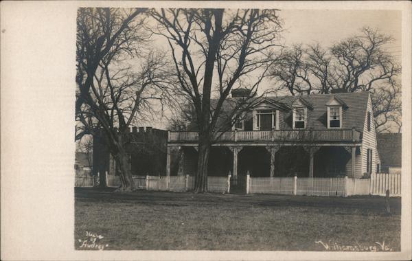 Audrey - Everard House Williamsburg, VA Postcard