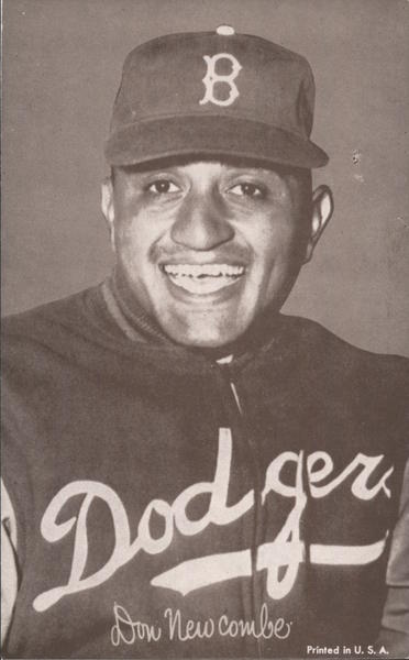 Don Newcombe Brooklyn Dodgers Baseball Arcade Card