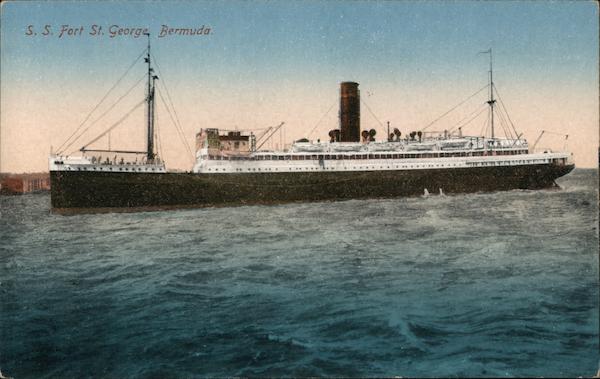 S.S. Fort St. George Bermuda Postcard
