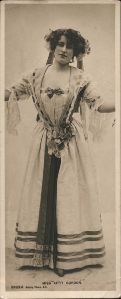 Miss Kitty Gordon Actresses Large Format Postcard