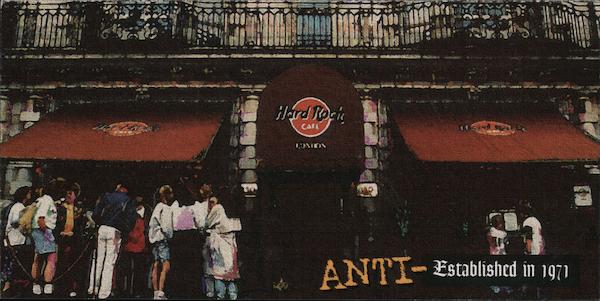 The Original Hard Rock Cafe London, United Kingdom Large Format Postcard