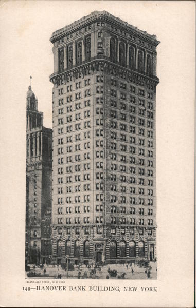 Hanover Bank Building New York, NY Postcard