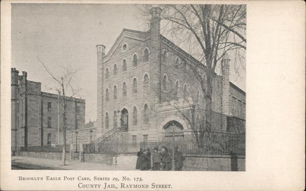 County Jail, Raymond Street Brooklyn, NY Postcard