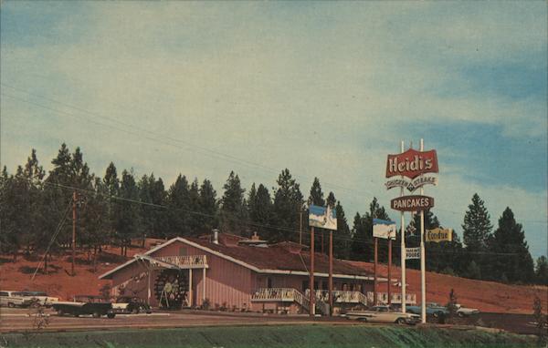Heidi's Applegate, CA Postcard