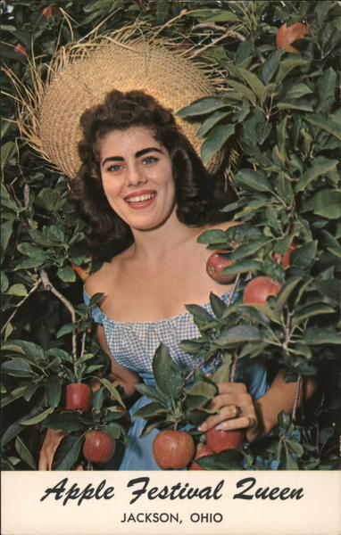 Apple Festival Queen Jackson, OH Postcard