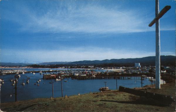 The Cross and the Cannon, Historic Symbols of Monterey California Postcard