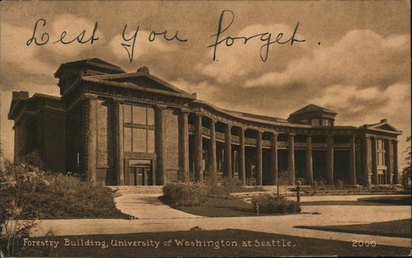 Forestry Building, University of Washington Seattle, WA Postcard