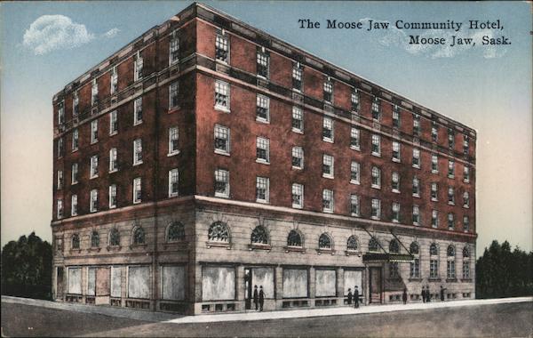 The Moose Jaw Community Hotel Saskatchewan Canada Postcard