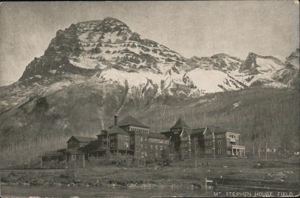 Mount Stephen House Field, BC Canada British Columbia J.H. Clark, Photo ...
