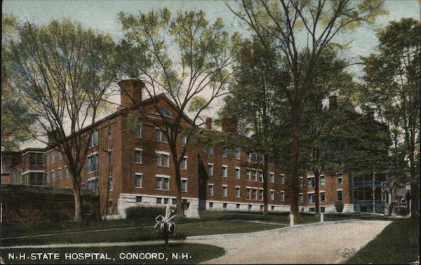 N. H. State Hospital Concord, NH Postcard