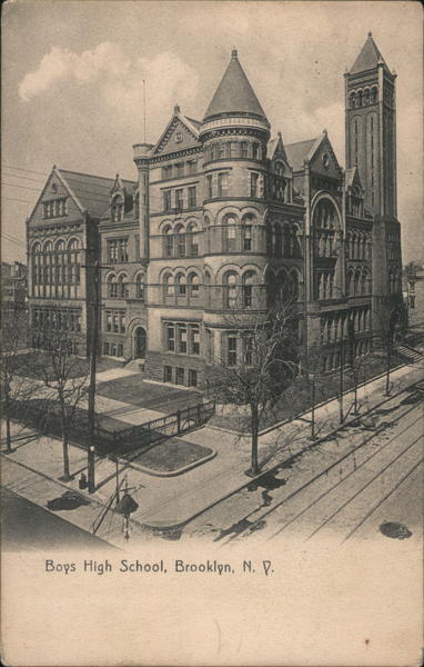 Boys High School Brooklyn, NY Postcard