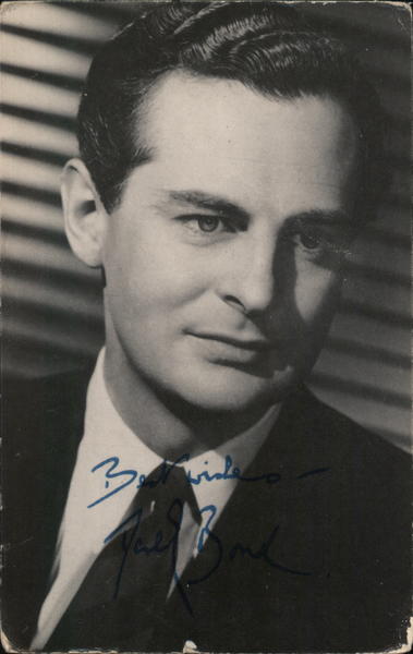 Derek Bond, Trouble in Store Actors Postcard