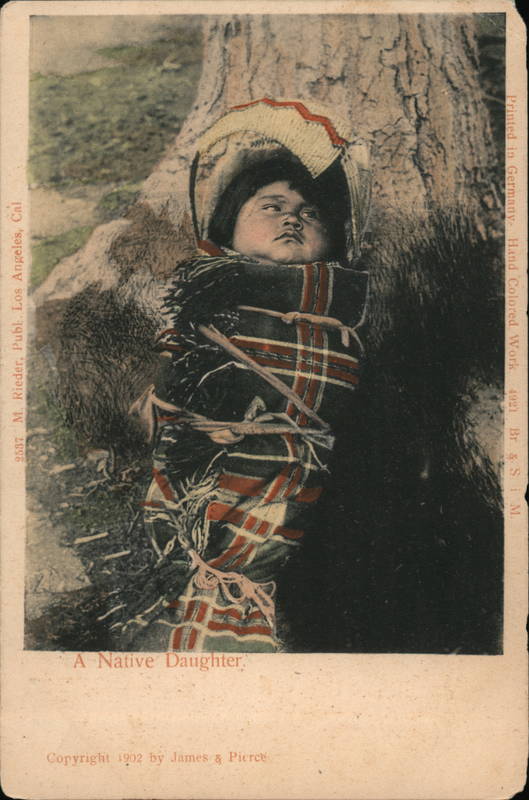 A Native Daughter Native Americana Postcard