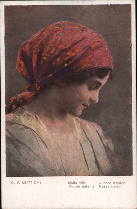C. V. Muttich - Nase Deti Women Postcard C. V. Muttich - Nase Deti Women Postcard
