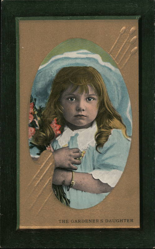 Set of 6: Little Girl, Various Poses Girls Postcard