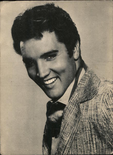 Elvis Presley - Original Spanish Fan Club Card Celebrities Postcard