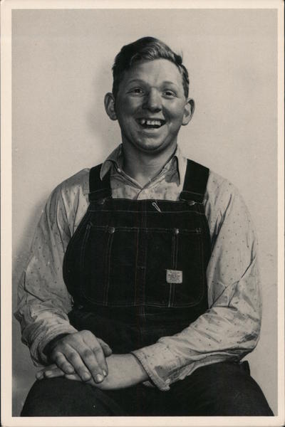 Happy Farm Boy, 1939 - Photo by Arthur Rothstein Photographic Art Postcard