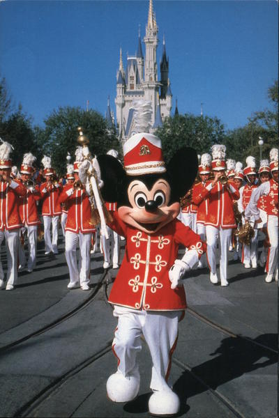 Lot of 5: Walt Disney World / EPCOT Center Postcards, 1990's Postcard