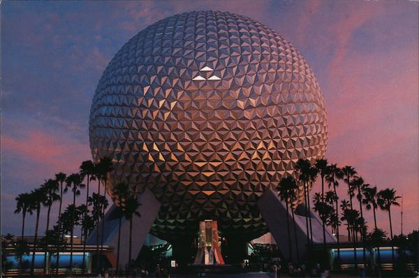 Lot of 5: Walt Disney World / EPCOT Center Postcards, 1990's Postcard