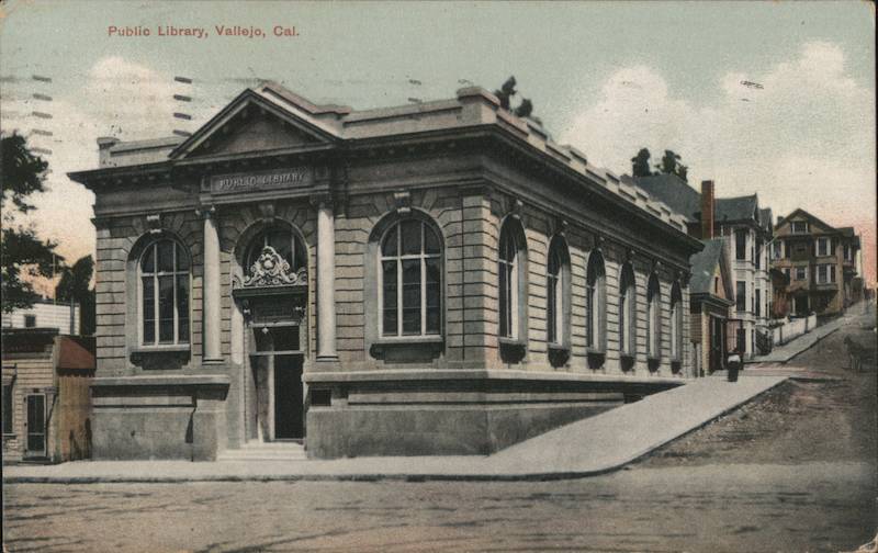 Public Library Vallejo, CA Postcard