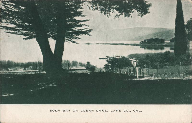 Soda Bay on Clear Lake California Postcard