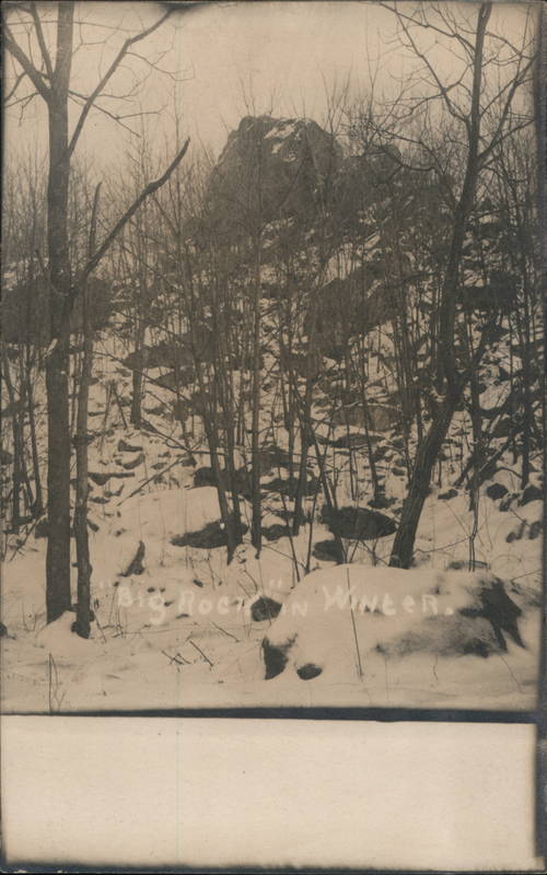 Big Rock in Winter Allentown, PA Postcard
