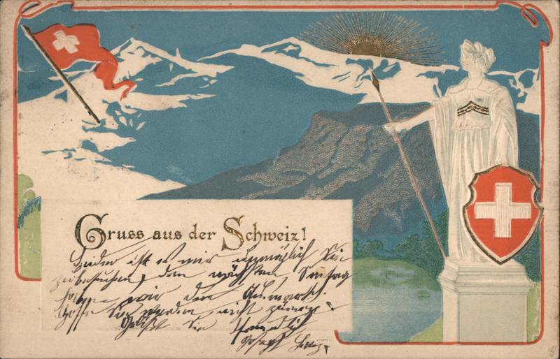 Greetings from Switzerland! Postcard