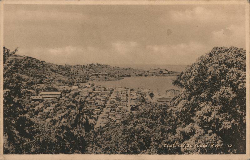 View of Castries, St. Lucia Island British West Indies Caribbean ...