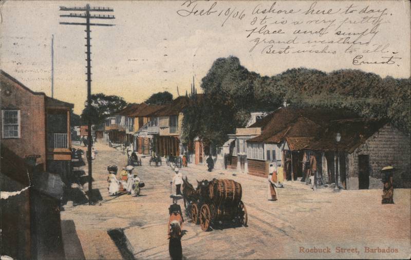 Roebuck Street Bridgetown, Barbados Caribbean Islands Postcard