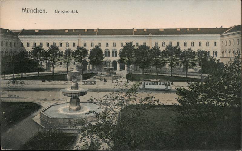 Munich. University. Germany Postcard