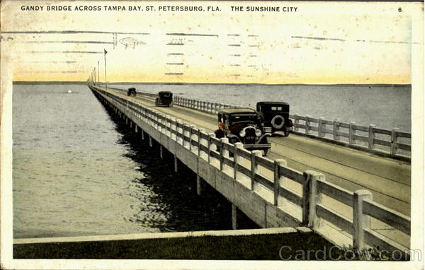 Gandy Bridge Across Tampa Bay (The Sunshine City) St. Petersburg, FL