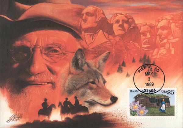 South Dakota Statehood Maximum Cards Postcard