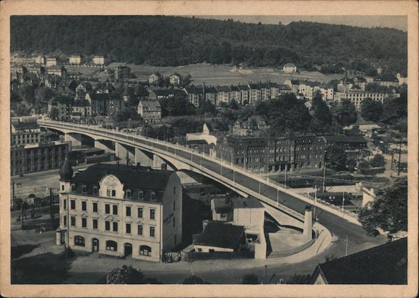 Nibelungen - Adolf Hitler Bridge Regensburg, Germany Postcard