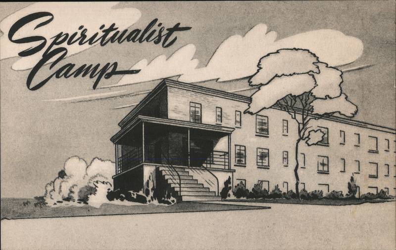 The Western Hotel Spiritualist Camp, Camp Chesterfield Indiana Postcard