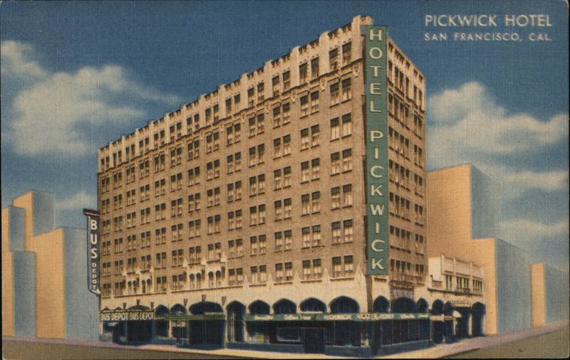 Pickwick Hotel San Francisco, CA Postcard