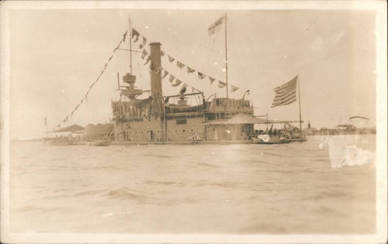 US Monitor Class Ship Ships Postcard