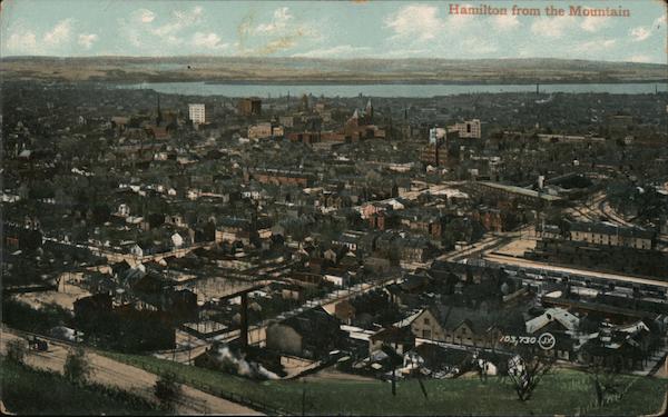 Hamilton from the Mountain California Postcard