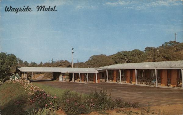 Wayside Motel Grover City, CA Postcard