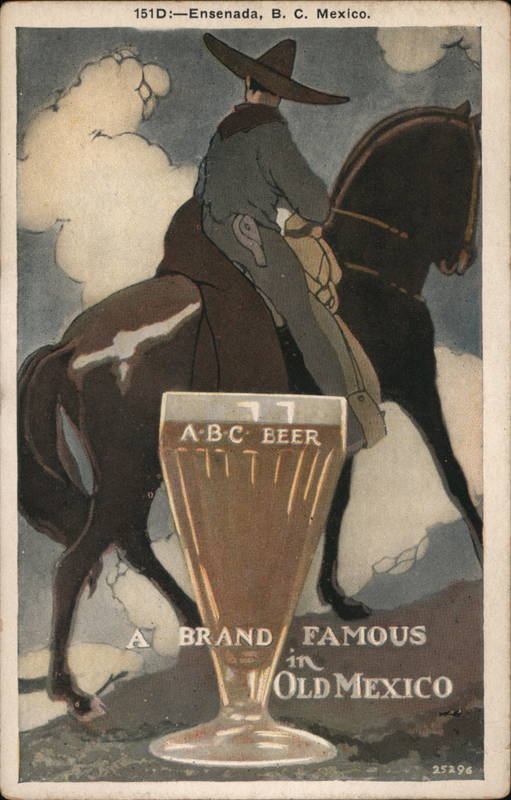 ABC Beer - A Brand Famous in Old Mexico Advertising Postcard
