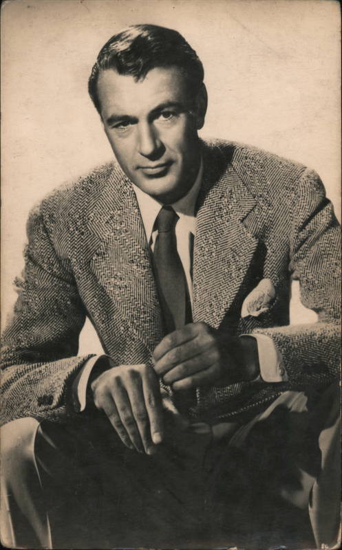 Gary Cooper Actors Postcard