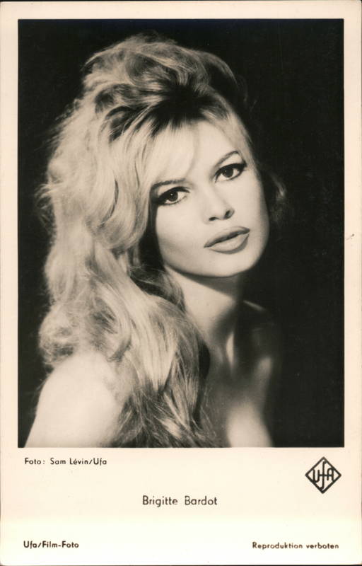 Brigette Bardot Actresses Postcard
