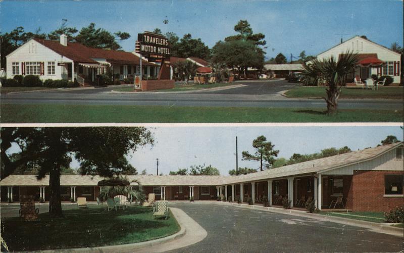 Travelers Motor Hotel Myrtle Beach, SC Postcard
