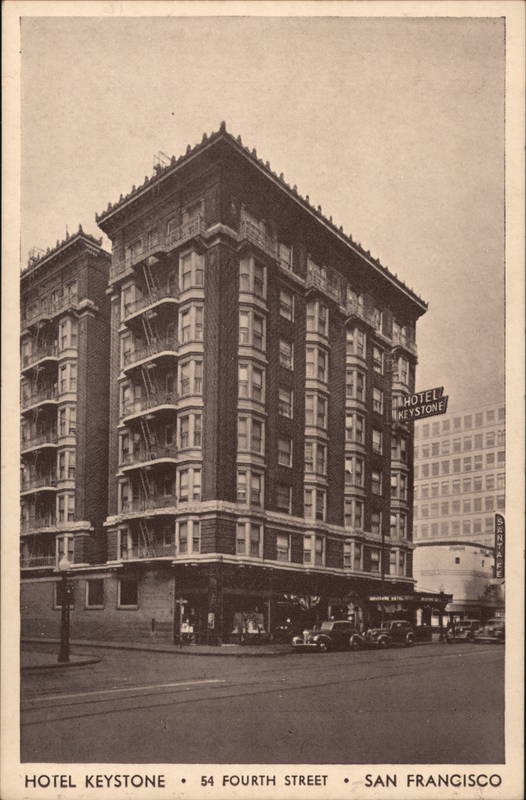 Hotel Keystone San Francisco, CA Postcard
