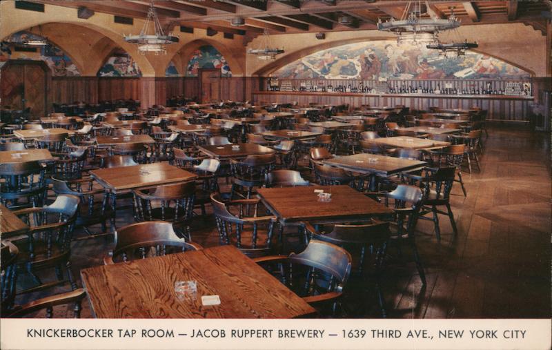 Knickerbocker Tap Room, Jacob Ruppert Brewery New York, NY Postcard