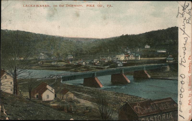 Lackawaxen Bridge on the Delaware Pennsylvania Postcard