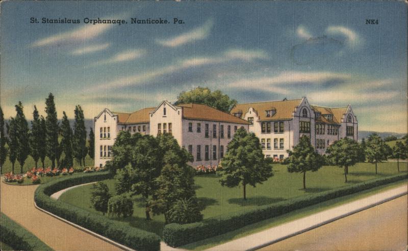 St. Stanislavsky Orphanage Nanticoke, PA Postcard