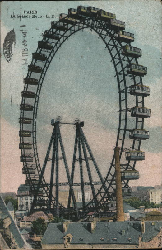 La Grande Roue Paris, France Postcard