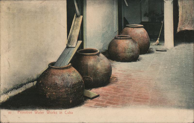 Primitive Water Works in Cuba Habana, Cuba Postcard