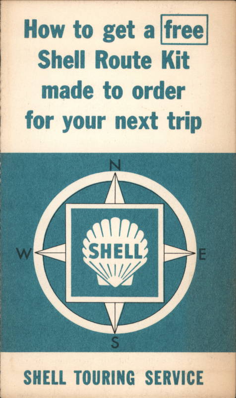 Shell Touring Service Houston, TX Postcard